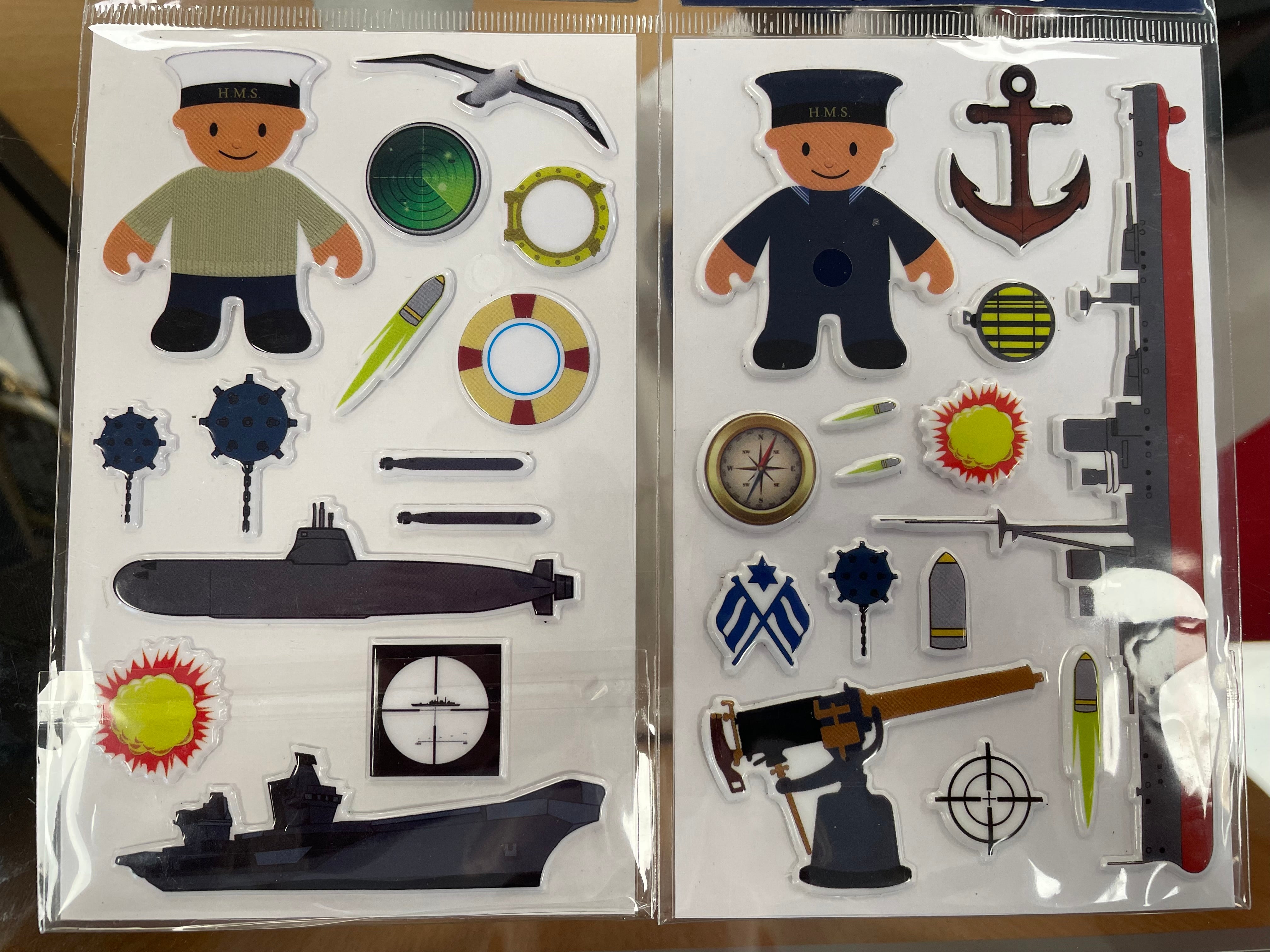 3D Navy Sticker Packs – Raleigh Enterprises Shop CIC